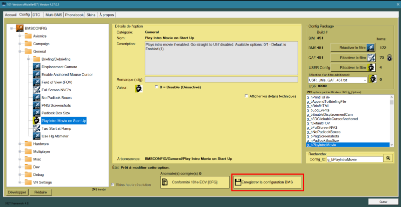 QuébecAirForce Installation du simulateur Falcon BMS 4.37
